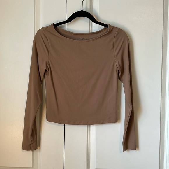 Abercrombie & Fitch | Tops | Abercrombie Fitch Soft Af Crowl Neck Long Sleeve Top | Poshmark